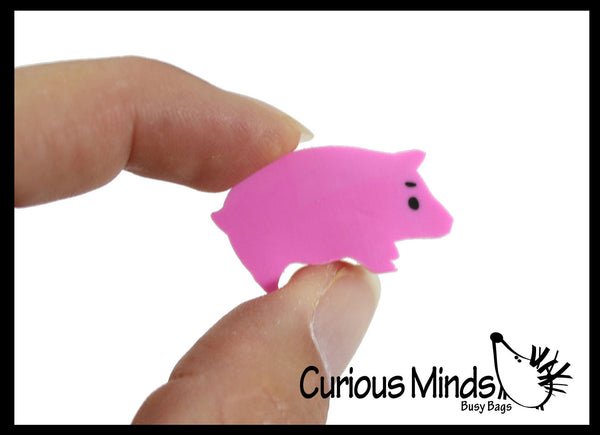 Pig Mini Erasers - Farm Novelty and Functional Adorable Eraser Novelty ...