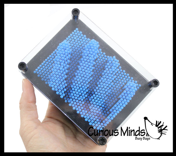 Colored Pin Art Classic Fun Toy - 3D Clone Sculpture Impression Toy ...