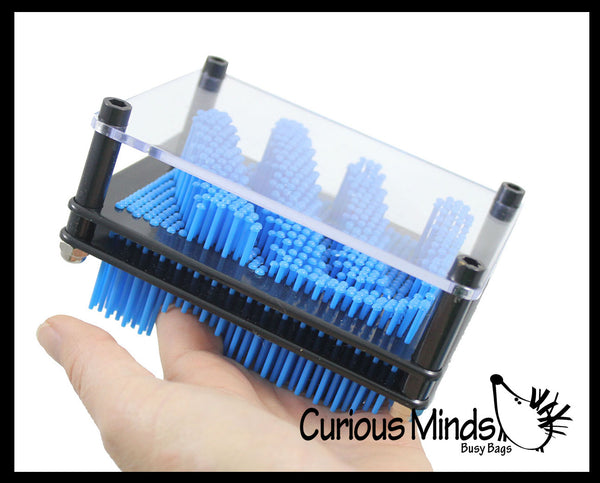 Colored Pin Art Classic Fun Toy - 3D Clone Sculpture Impression Toy ...