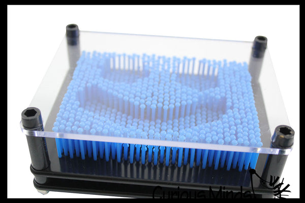 Colored Pin Art Classic Fun Toy - 3D Clone Sculpture Impression Toy ...