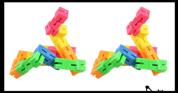 Bendy Colorful Cube Fidget Toy - Fidget with Cubes and Elastic - Turn ...