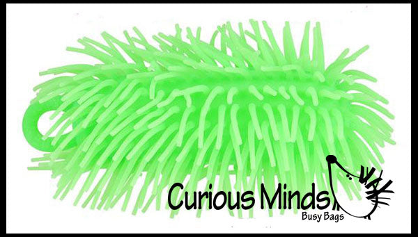 6" Puffer Worms - Sensory Fidget and Soft Hairy Air-Filled Stress Ball ...