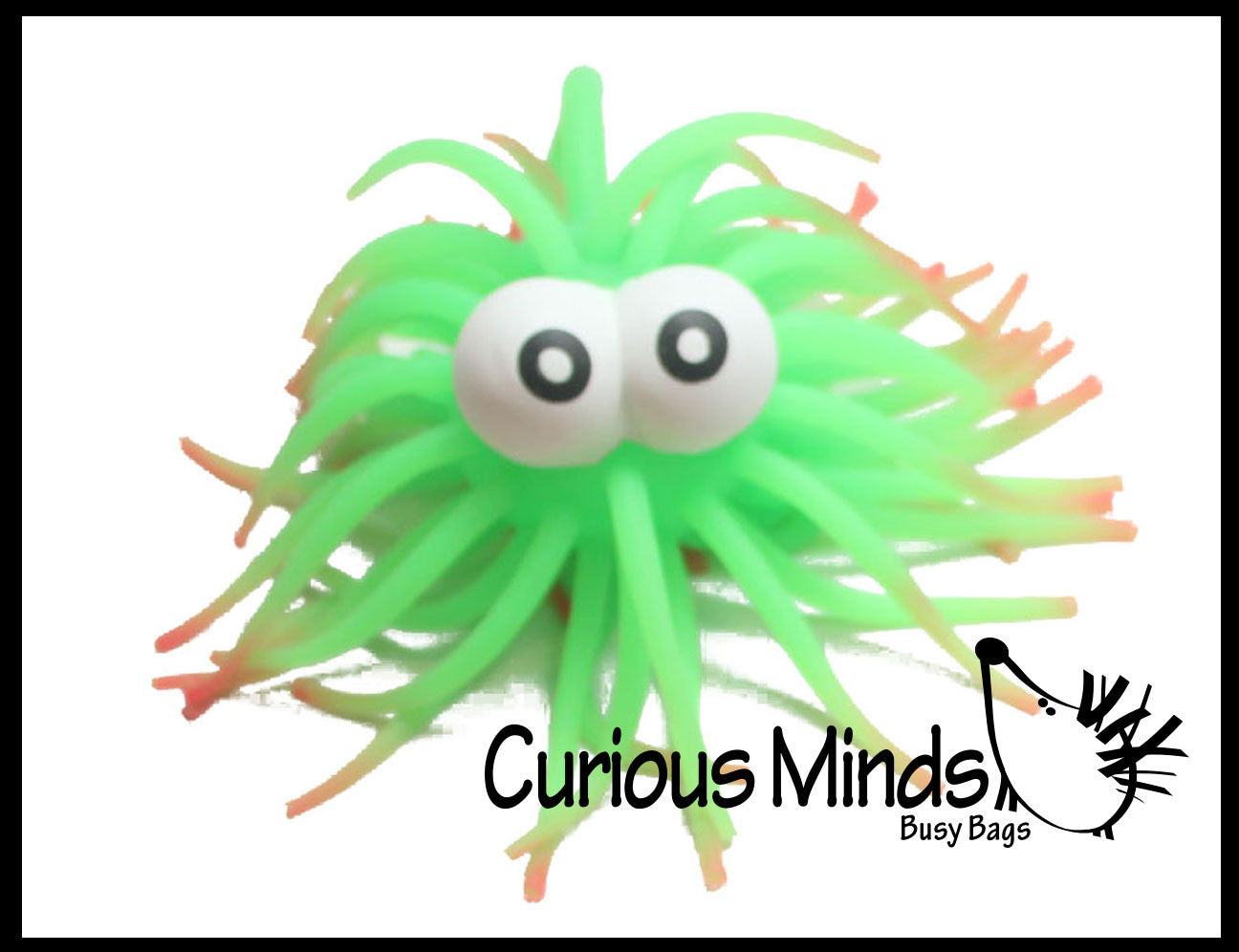 Hairy Puffer Guy - Puffer Ball Sensory Fidget Toy | Curious Minds Busy Bags