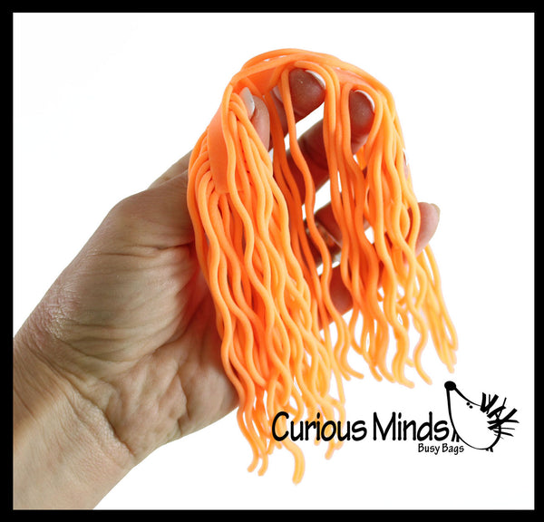 NeeDoh 5 Ramen Stretchy Noodle Strings Fidget Toy - 13" Long, Not Stic ...
