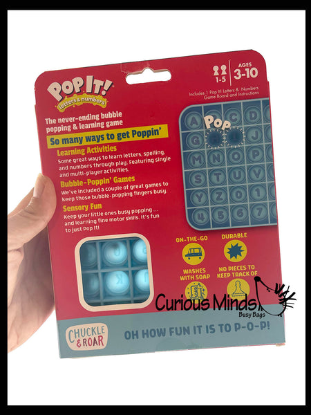 LAST CHANCE - LIMITED STOCK - Alphabet and Number Bubble Pop It Game ...