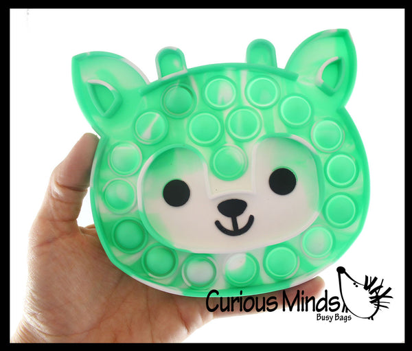 Cute Holiday Reindeer Alpaca Festive Bubble Popper Fidget Toy - Fun Pa ...