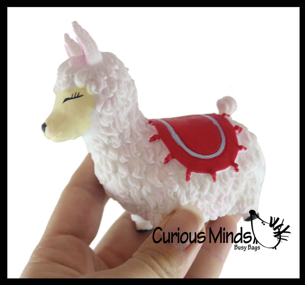Sand Alpaca Llama - Sand Filled Squishy - Moldable Sensory, Stress, Sq ...