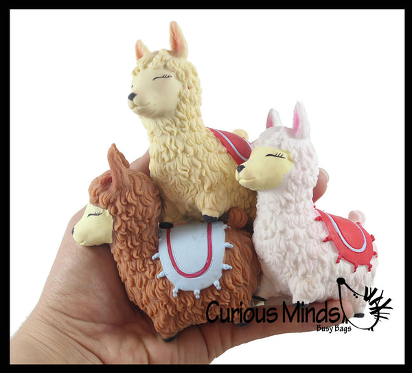 Sand Alpaca Llama - Sand Filled Squishy - Moldable Sensory, Stress, Sq ...