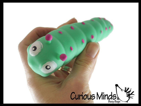 Sand Filled Stretchy Caterpillar - Moldable Sensory, Stress, Squeeze F ...