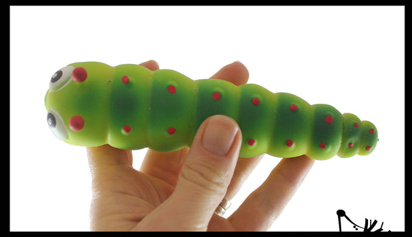 Sand Filled Stretchy Caterpillar - Moldable Sensory, Stress, Squeeze F ...
