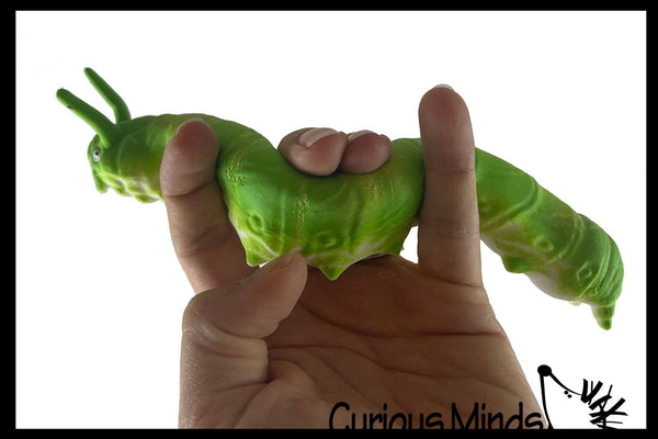 Sand Filled Grub Squishy - Moldable Sensory, Stress, Squeeze Fidget To ...