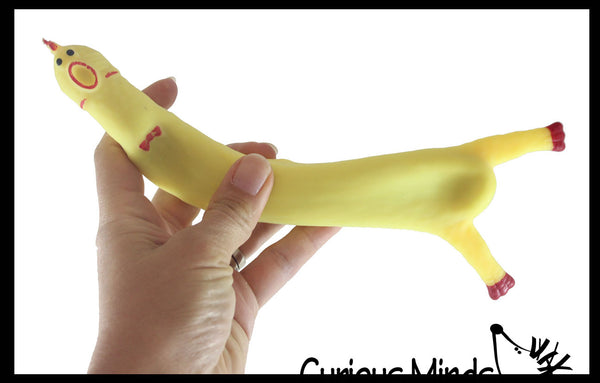 2 Sand Animals - Pig and Chicken - Sand Filled Squishy - Rubber Chicke ...