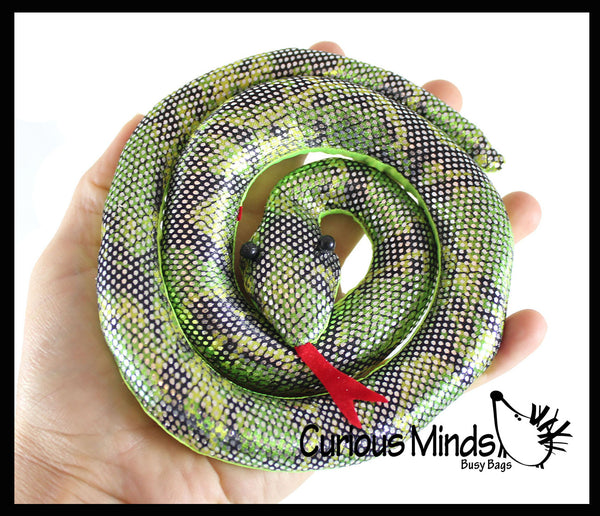 Snake Coiled Sand Filled Animal Toy - Heavy Weighted Sandbag Animal Pl ...