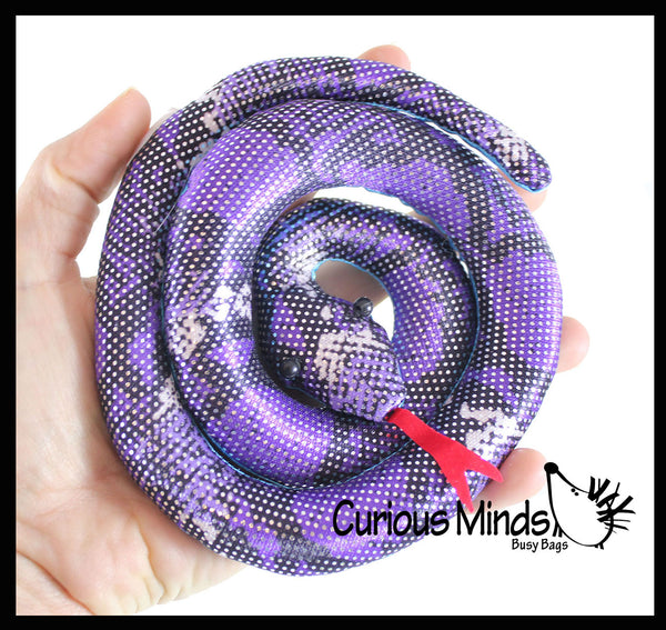 Snake Coiled Sand Filled Animal Toy - Heavy Weighted Sandbag Animal Pl ...