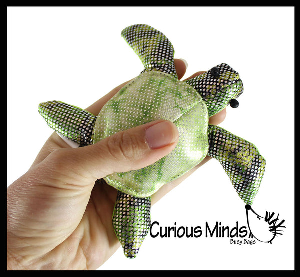 Turtle Sand Filled Animal Toy - Heavy Weighted Sandbag Animal Plush Be ...