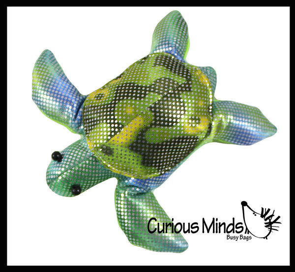 Turtle Sand Filled Animal Toy - Heavy Weighted Sandbag Animal Plush Be ...