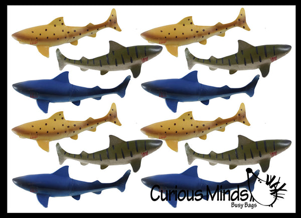 Jumbo Shark Figurines - Large Realistic Replicas of Sharks - Pretend P ...