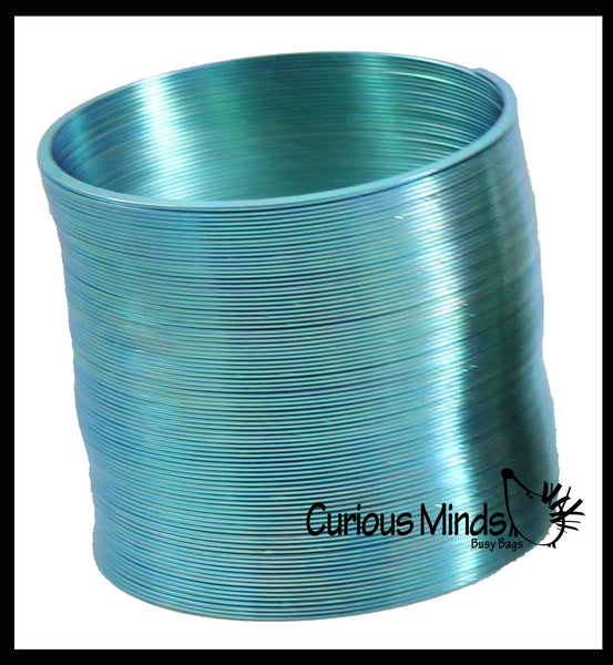 Metal Colored Magic Spring Coil Toy - Sensory Fidget Toy - Relaxing ...
