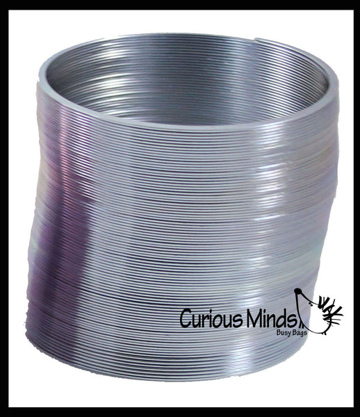 Metal Colored Magic Spring Coil Toy - Sensory Fidget Toy - Relaxing ...