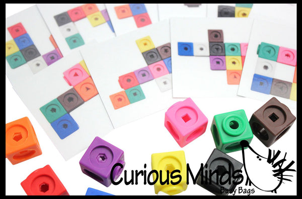 Jumbo Snap Block Patterns Busy Bag - Fine Motor and Pattern Matching C ...