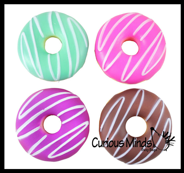 Donut Squishy Slow Rise Foam - Scented Sensory, Stress, Fidget Toy Dou ...