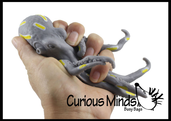 Stretchy Octopus - Squishy Sensory Fidget Toy - Stress Relief - Builds ...