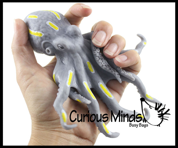 Stretchy Octopus - Squishy Sensory Fidget Toy - Stress Relief - Builds ...