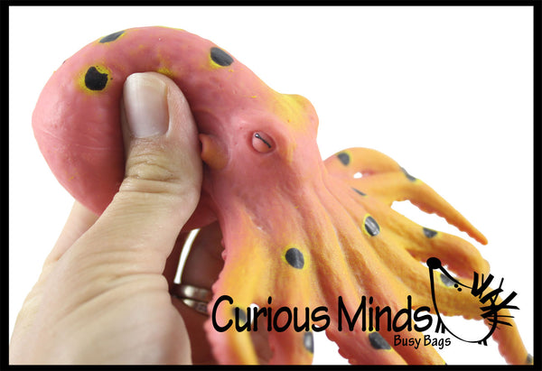 Stretchy Octopus - Squishy Sensory Fidget Toy - Stress Relief - Builds ...