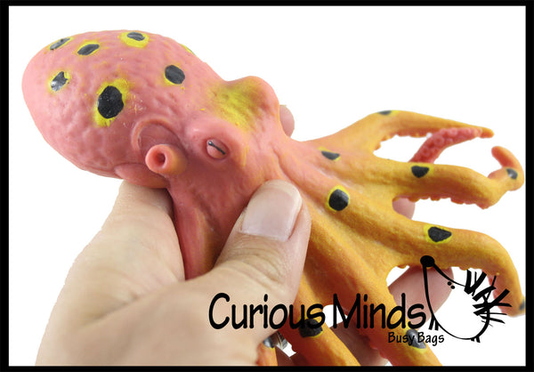 Stretchy Octopus - Squishy Sensory Fidget Toy - Stress Relief - Builds ...