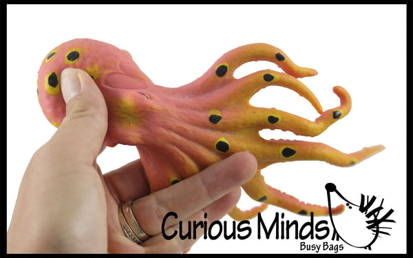 Stretchy Octopus - Squishy Sensory Fidget Toy - Stress Relief - Builds ...