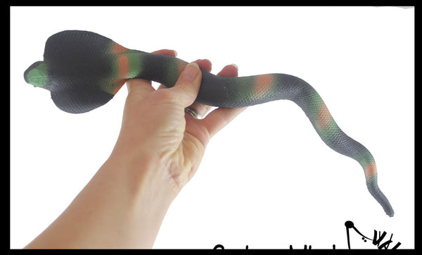 Stretchy Snakes Cobra 15.5" Crushed Bead Filled- Reptile Sensory Fidge ...