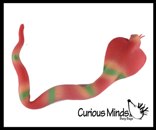 Stretchy Snakes Cobra 15.5" Crushed Bead Filled- Reptile Sensory Fidge ...