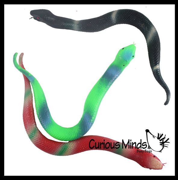 Stretchy Snakes Cobra 15.5" Crushed Bead Filled- Reptile Sensory Fidge ...
