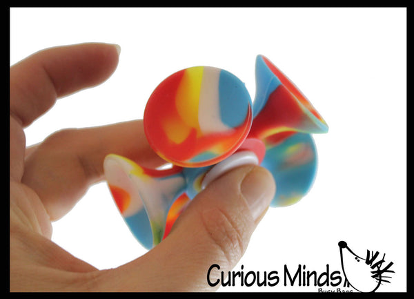 Suction Spinner - Suction Cup Strip Fidget Pop Toy - Unique Sensory Po ...