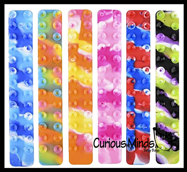 Suction Cup Strip Fidget Pop Toy - Unique Sensory Popping Toy - Stick ...