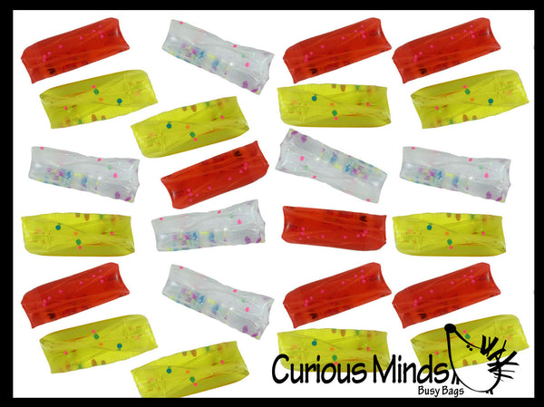 Tiny Water Filled Tube Snake Stress Toy - Squishy Wiggler Sensory Fidg ...