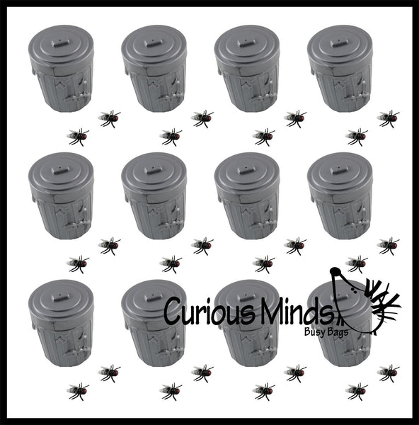 Mini Trash Cans with 2 Flies - Prefilled Egg - Cute and Unique Easter ...