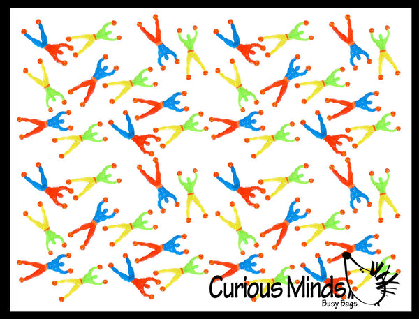 Sticky Wall Walker Guys Tumblers Crawlers - Fun Small Toy Prize Assort ...