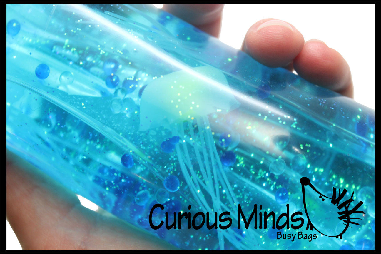 Jumbo Water Filled Tube Jellyfish Snake Stress Toy - Squishy Wiggler S ...