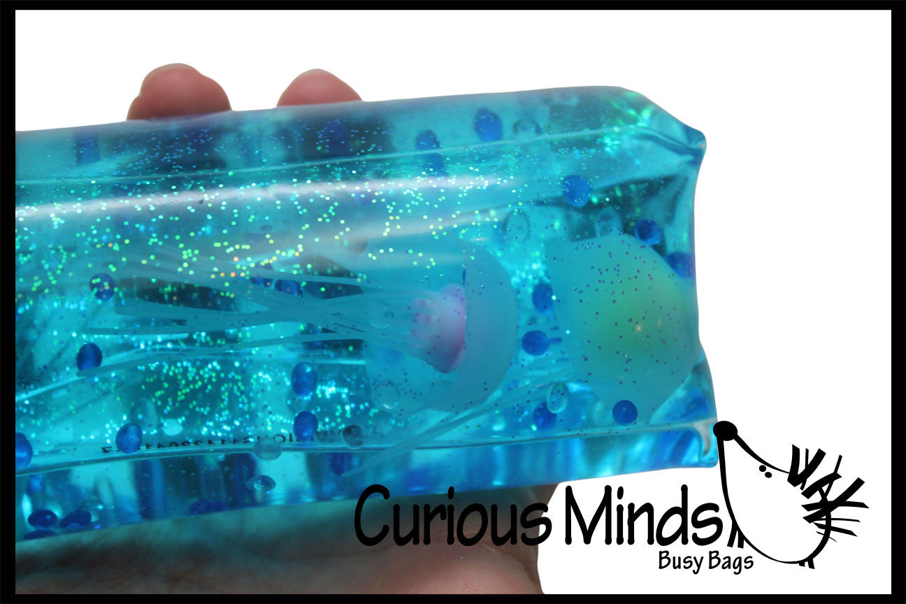 Jumbo Water Filled Tube Jellyfish Snake Stress Toy - Squishy Wiggler S ...