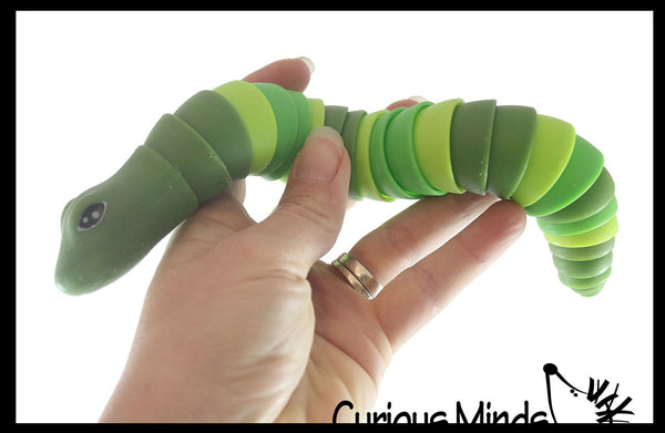 Large Articulated Snake Wiggle Fidget Jointed Moving Creature Toy - Un ...