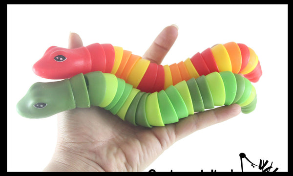 Large Articulated Snake Wiggle Fidget Jointed Moving Creature Toy - Un ...