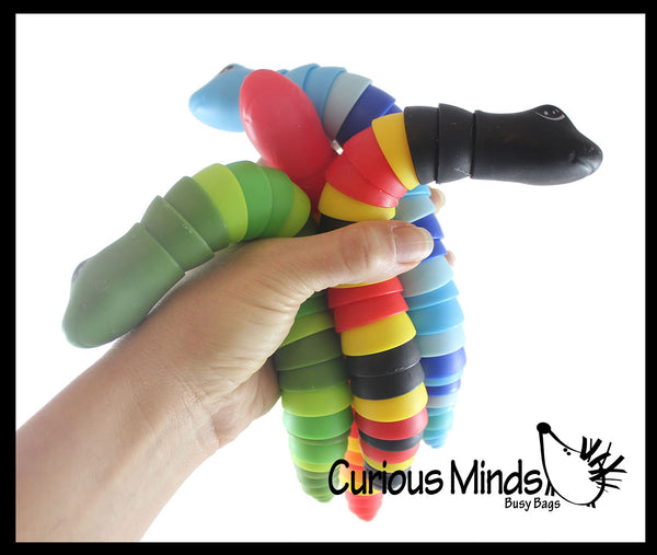 Large Articulated Snake Wiggle Fidget Jointed Moving Creature Toy - Un ...