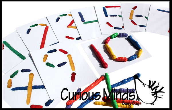 Busy Bag: Learn Letters and Numbers with Worms! | Curious Minds Busy Bags